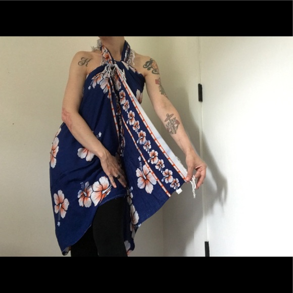 Vintage | Swim | Vintage Hawaiian Print Sarong Full Body Length | Poshmark